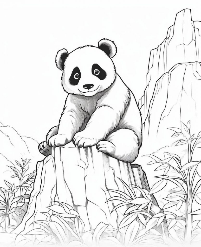 Panda Color Sheets (Free & Printable)