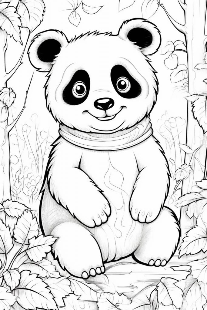 Panda Color Sheets (Free & Printable)