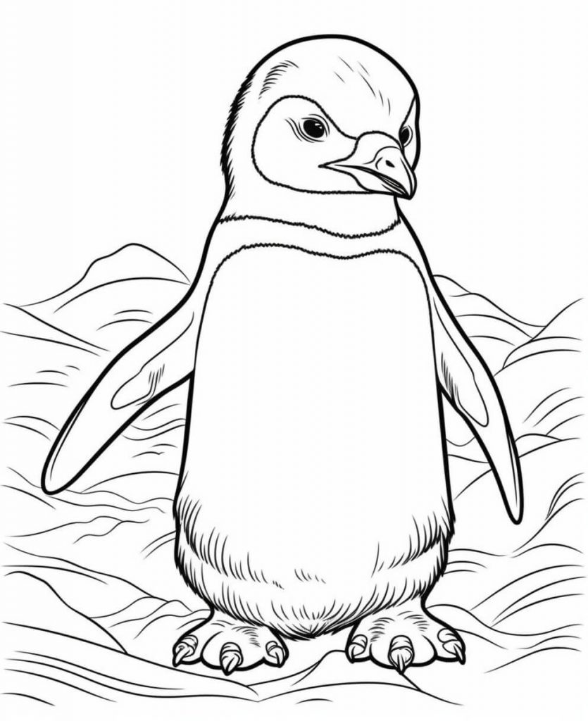 Penguin Color Sheets (Free & Printable)