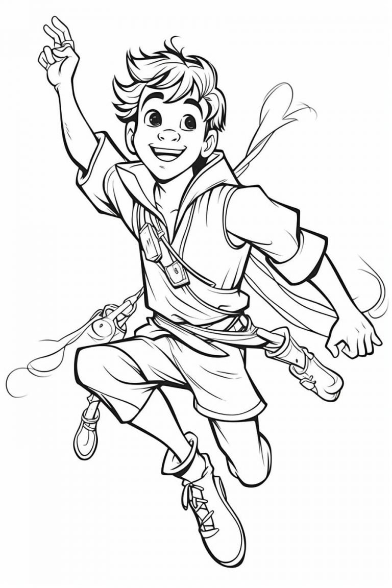 Peter Pan Color Sheets (Free + Printable)