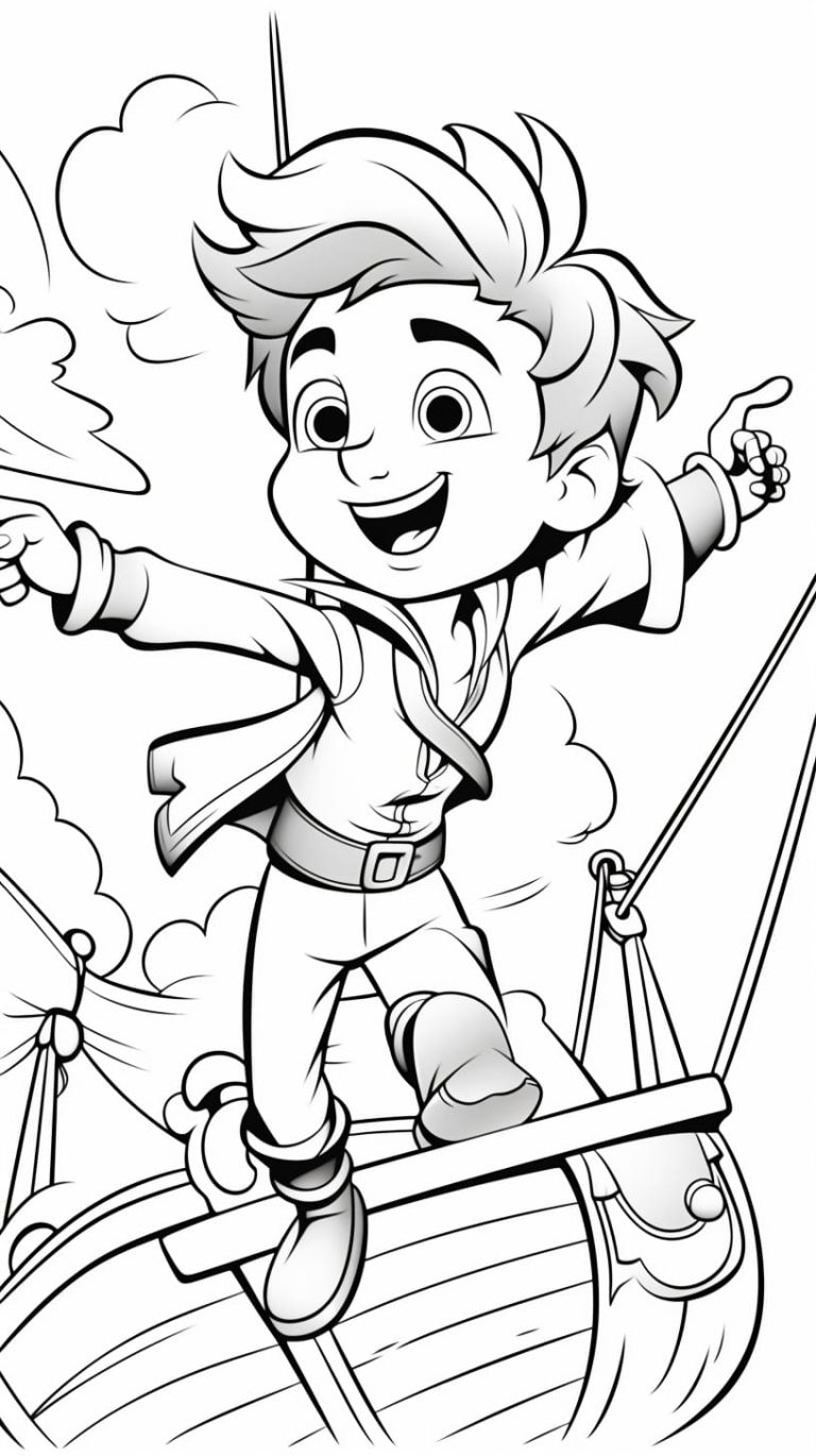 Peter Pan Color Sheets (Free + Printable)