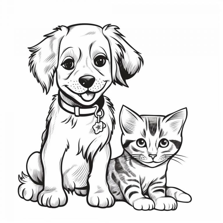 Pets Color Sheets (Free & Printable)