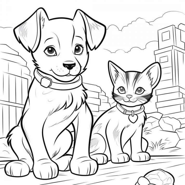 Pets Color Sheets (Free & Printable)
