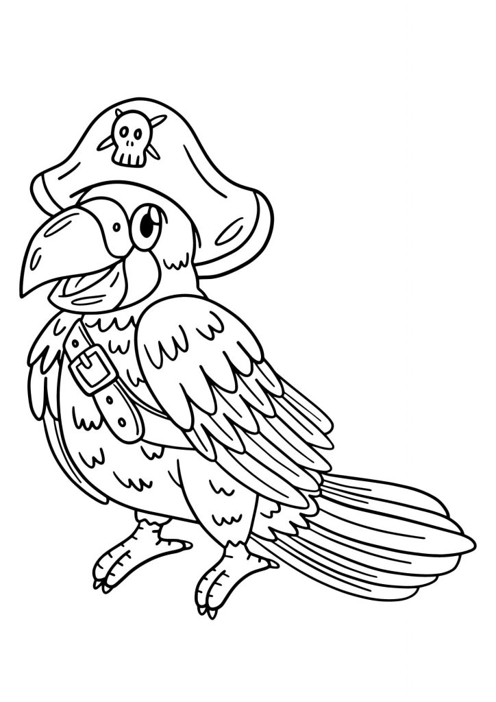 Pirate Color Sheet (Free + Printable)