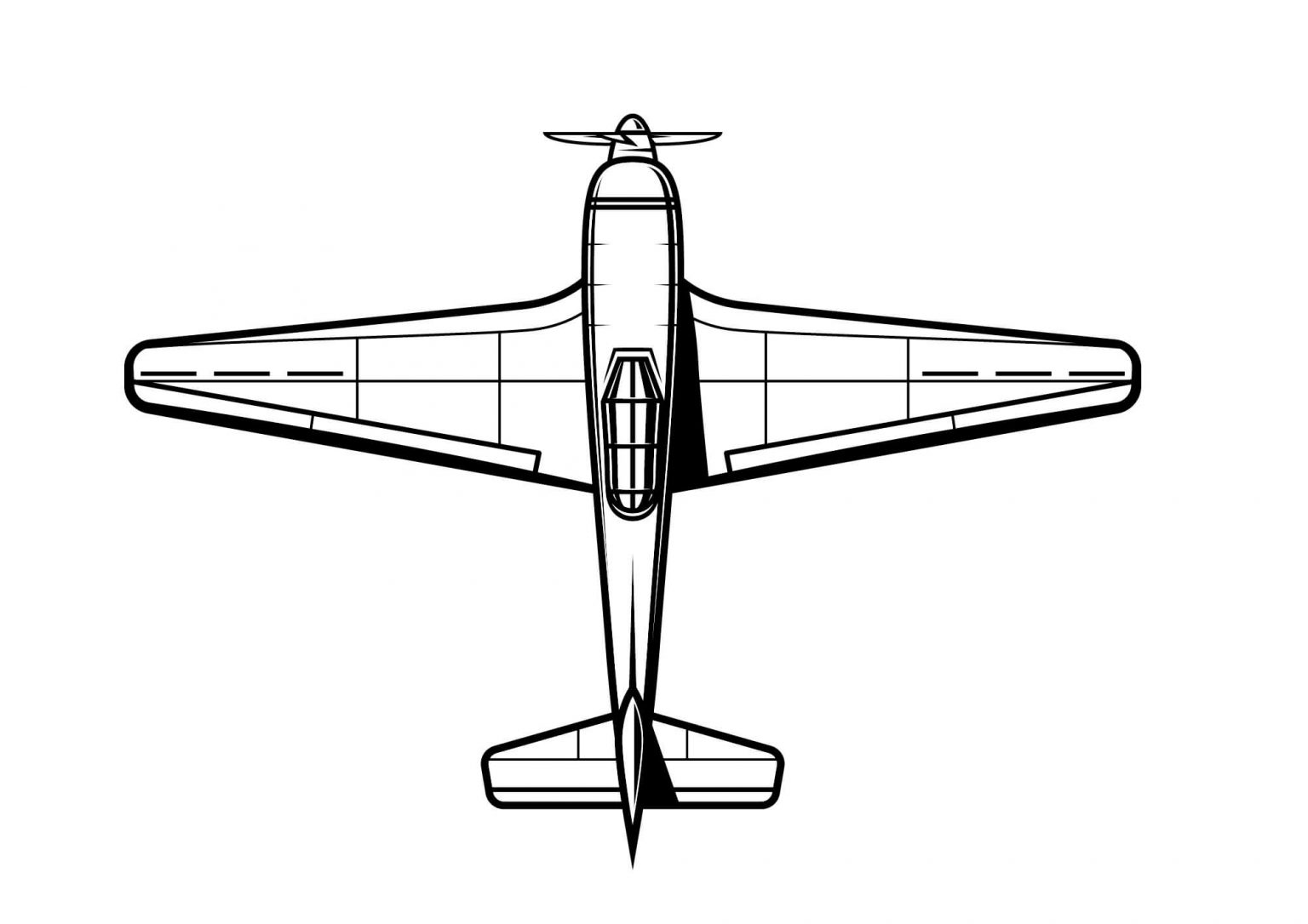 Airplane Color Sheets (Free & Printable)