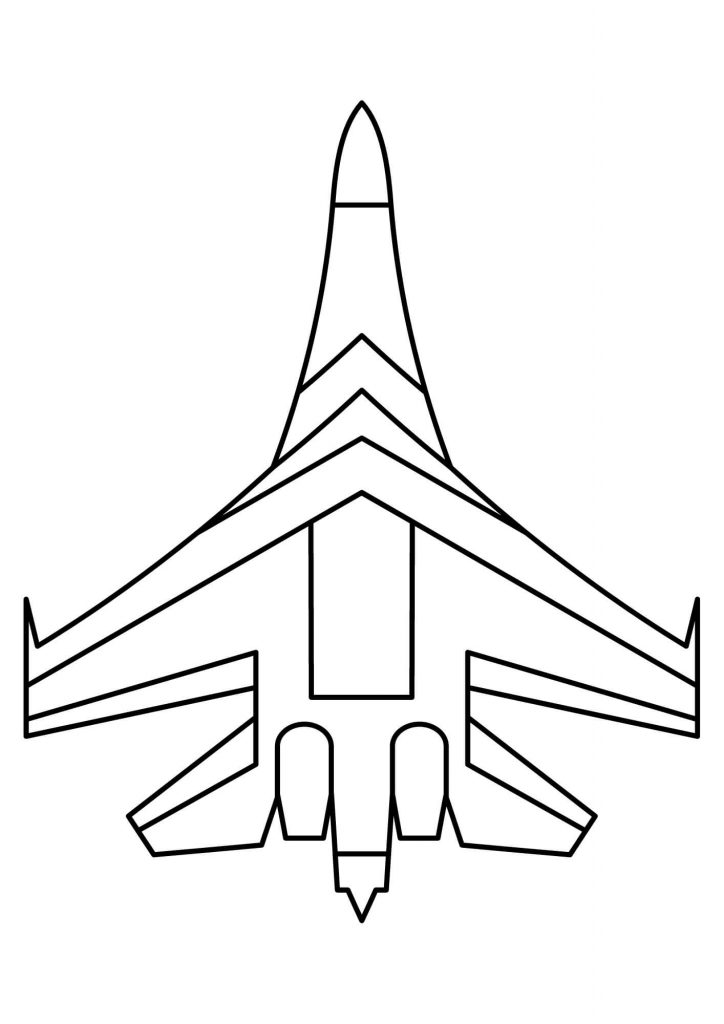 Airplane Color Sheets (Free & Printable)