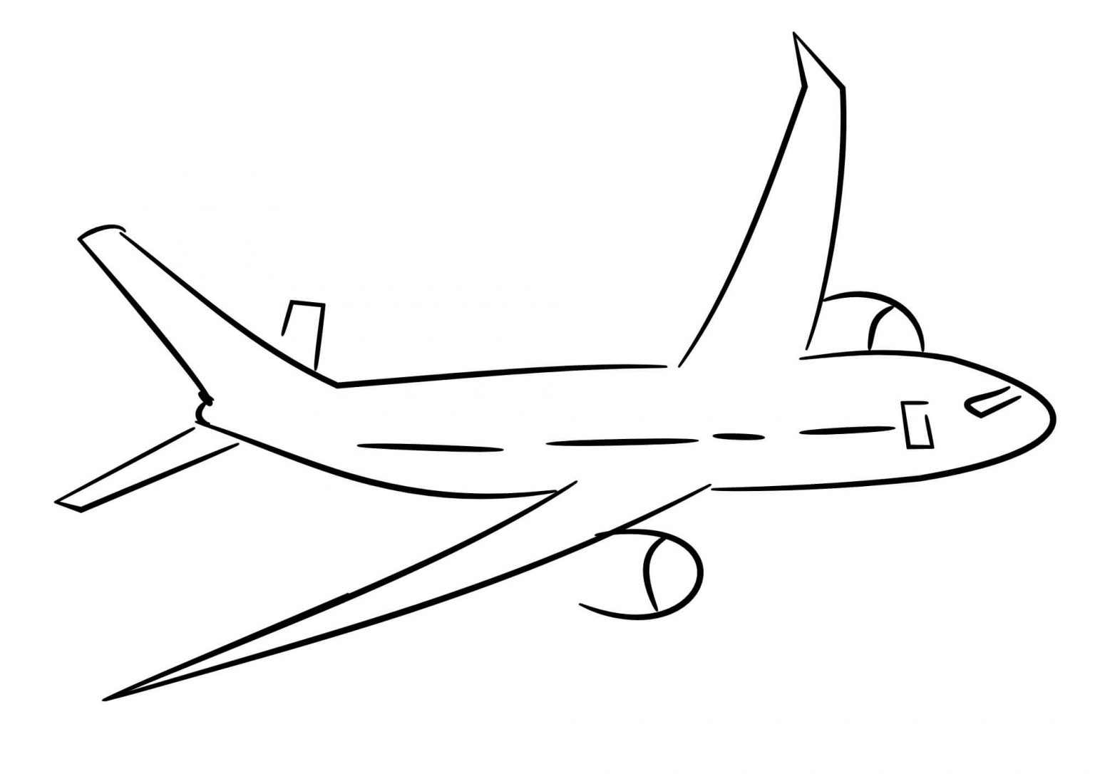 Airplane Color Sheets (Free & Printable)