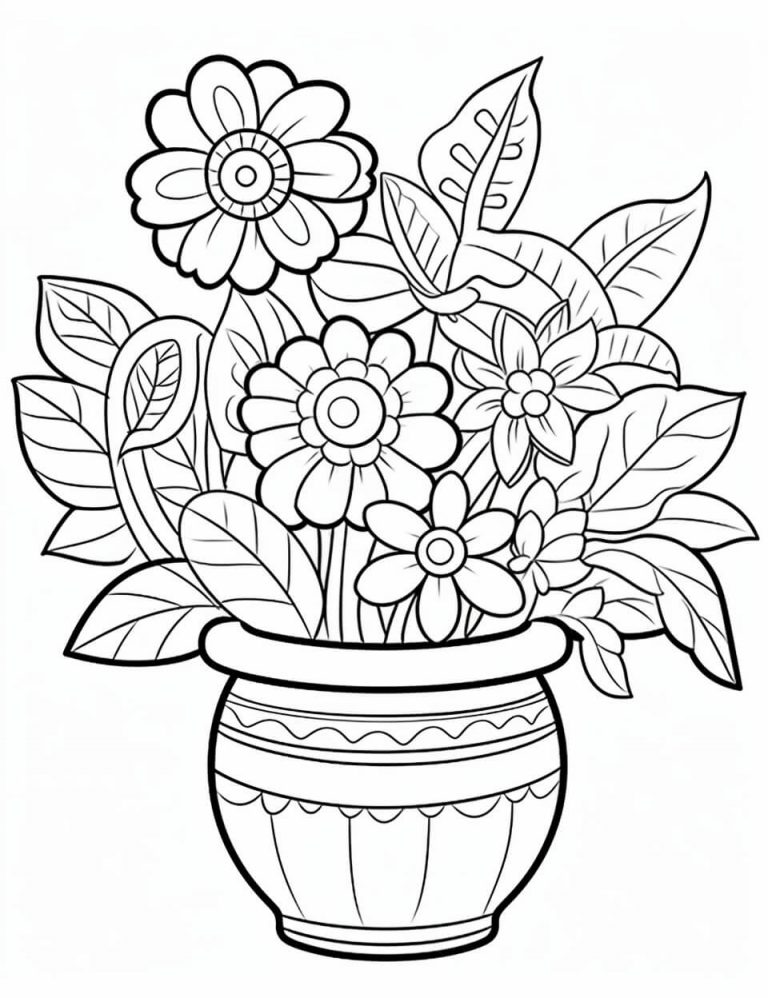 Plants Color Sheets (Free + Printable)