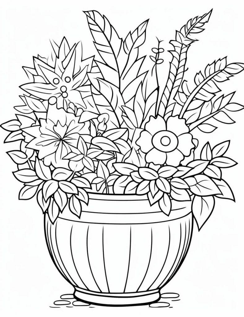 Plants Color Sheets (Free + Printable)