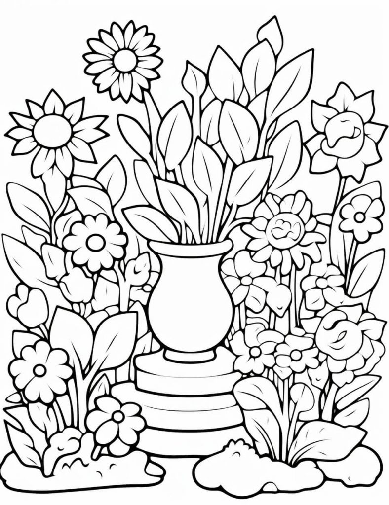 Plants Color Sheets (Free + Printable)