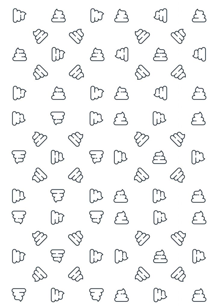 Poop coloring sheet (free & printable) | Kokoprint.com