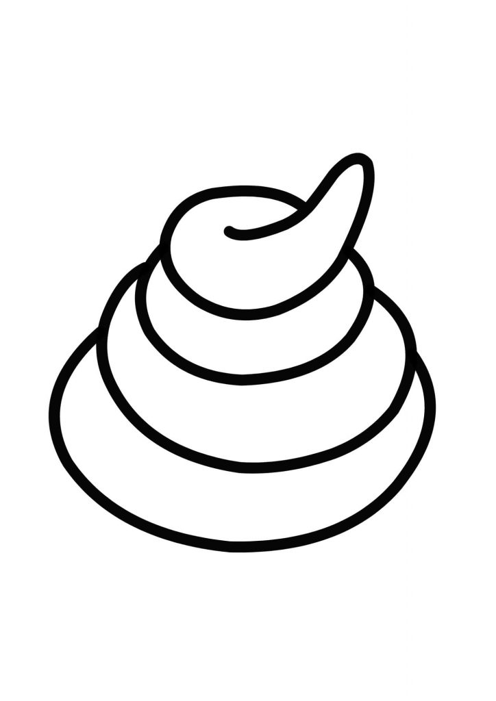 Poop coloring sheet (free & printable) | Kokoprint.com