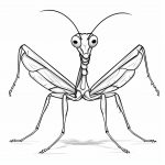 Praying Mantis Pictures to Color (Free + Printable)