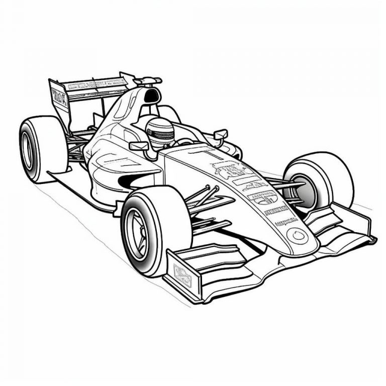 Race Car Color Sheet (Free + Printable)