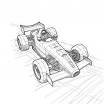 Race Car Color Sheet (Free + Printable)