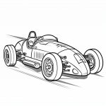 Race Car Color Sheet (Free + Printable)