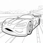 Race Car Color Sheet (Free + Printable)