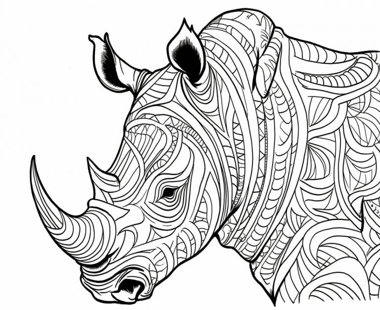 Rhino Color Sheets (Free & Printable)