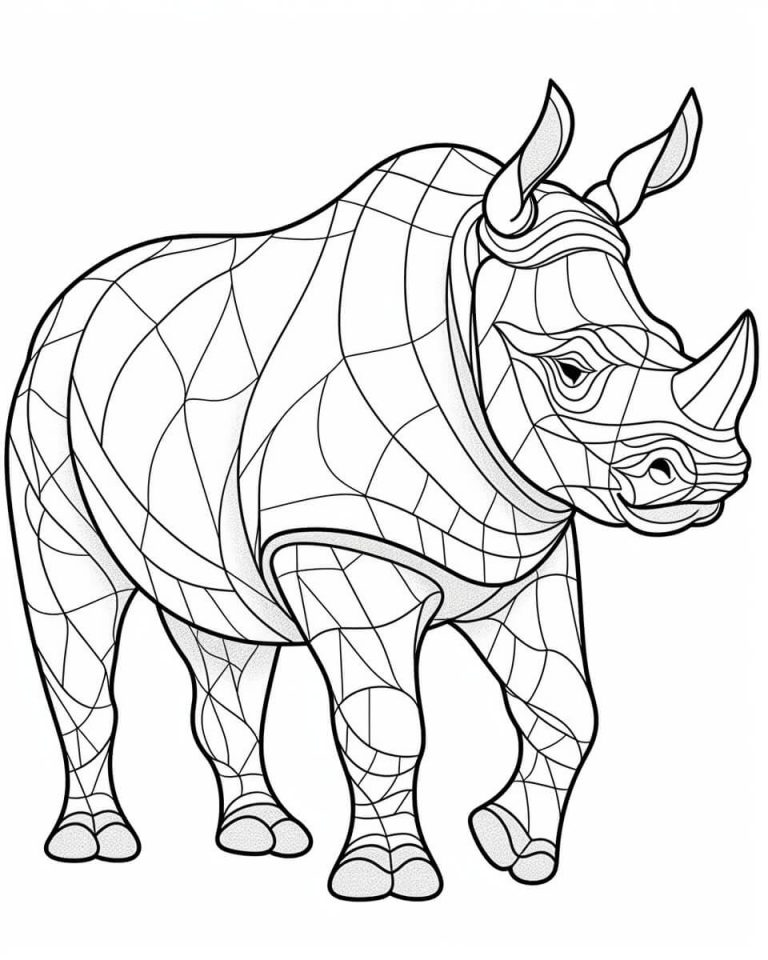 Rhino Color Sheets (Free & Printable)