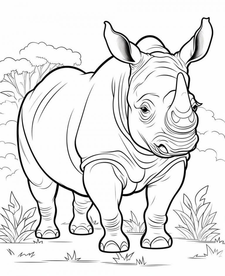 Rhino Color Sheets (Free & Printable)