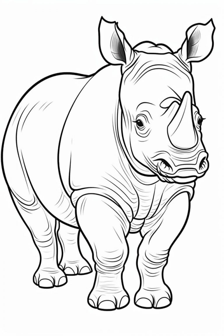 Rhino Color Sheets (Free & Printable)
