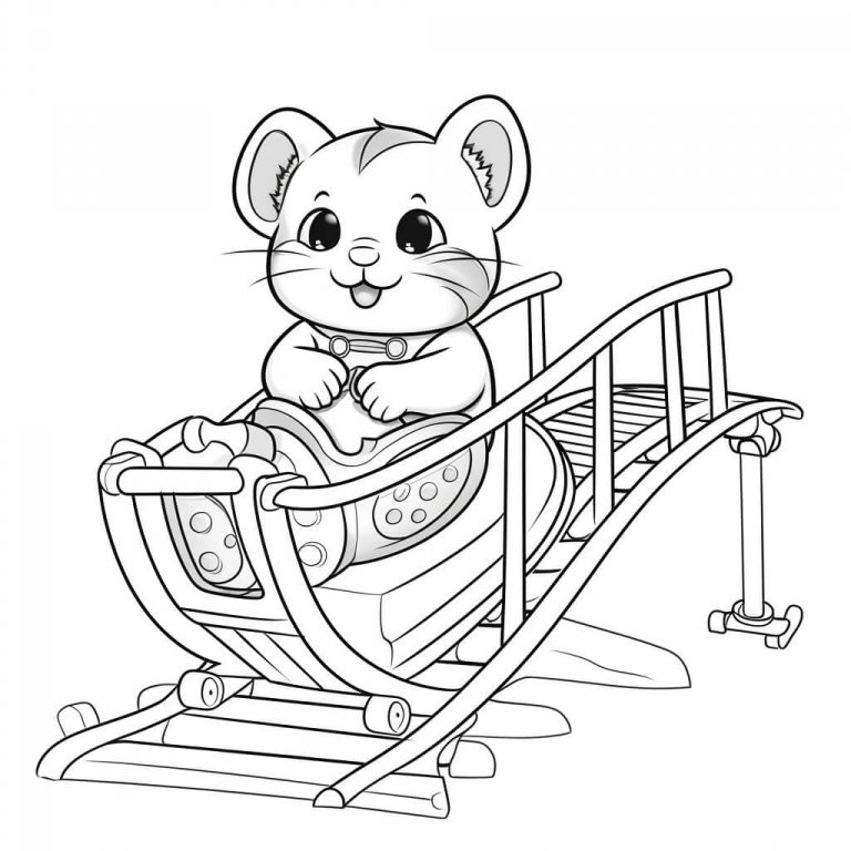Roller Coaster Coloring Sheets (Free & Printable) | Kokoprint.com