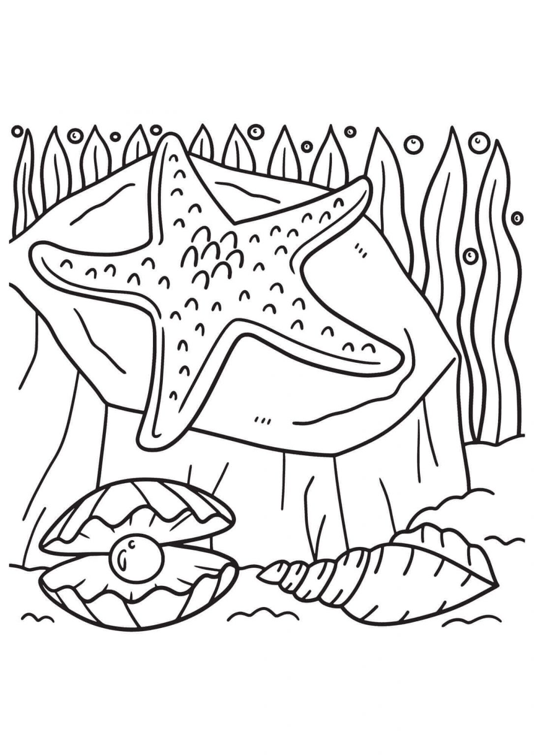 Sea animal Color Sheets (Free + Printable)