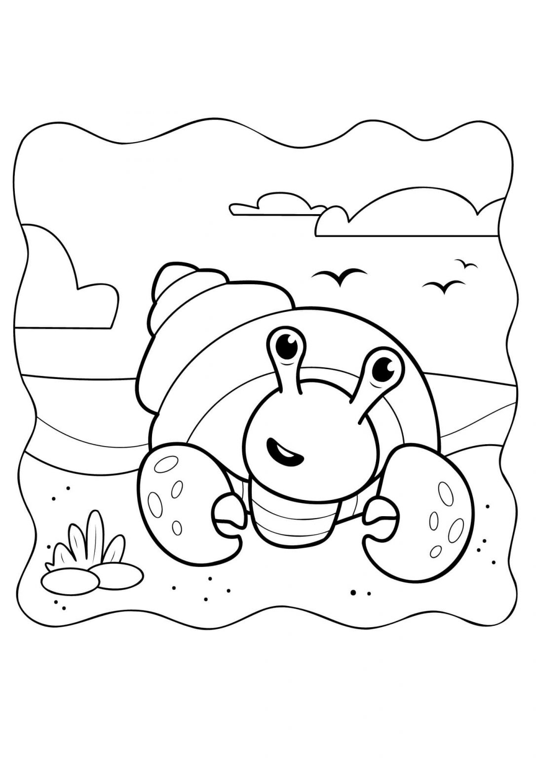 Sea animal Color Sheets (Free + Printable)