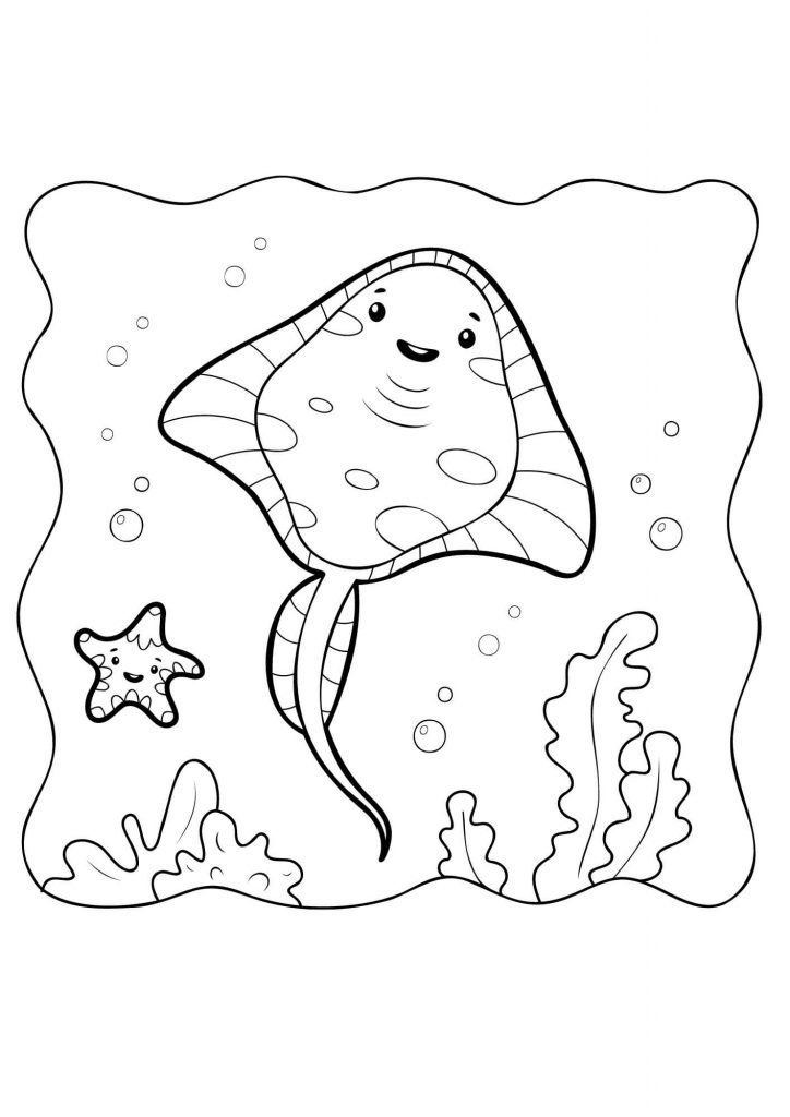 Sea animal Color Sheets (Free + Printable)