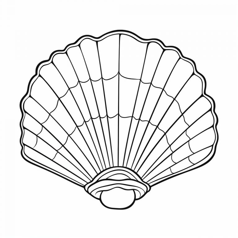 Sea shells Color Sheets (Free + Printable)