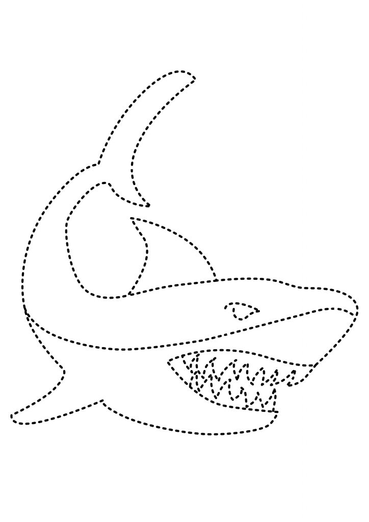 Shark Color Sheets (Free + Printable)