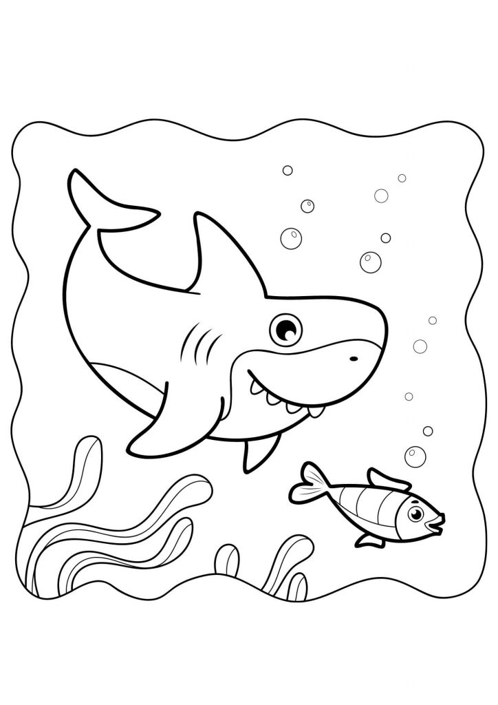 Shark Color Sheets (Free + Printable)