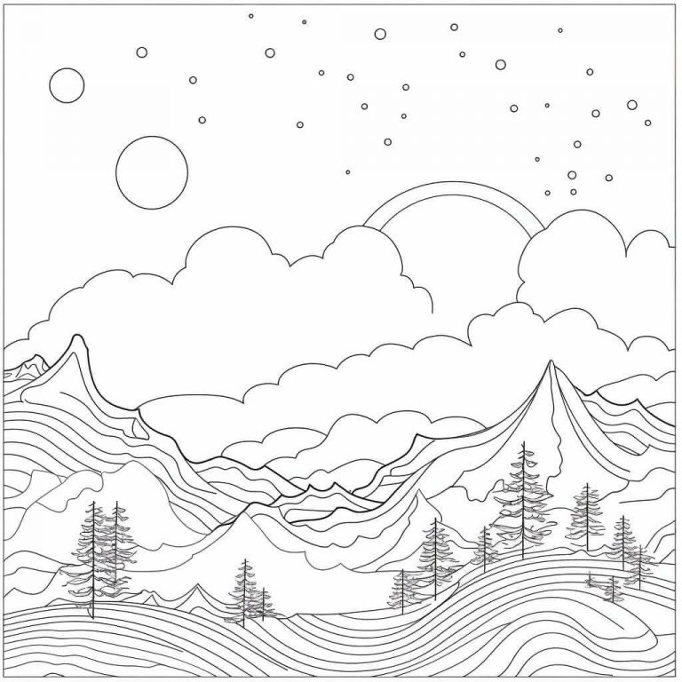 Sky Color Sheets (Free + Printable)