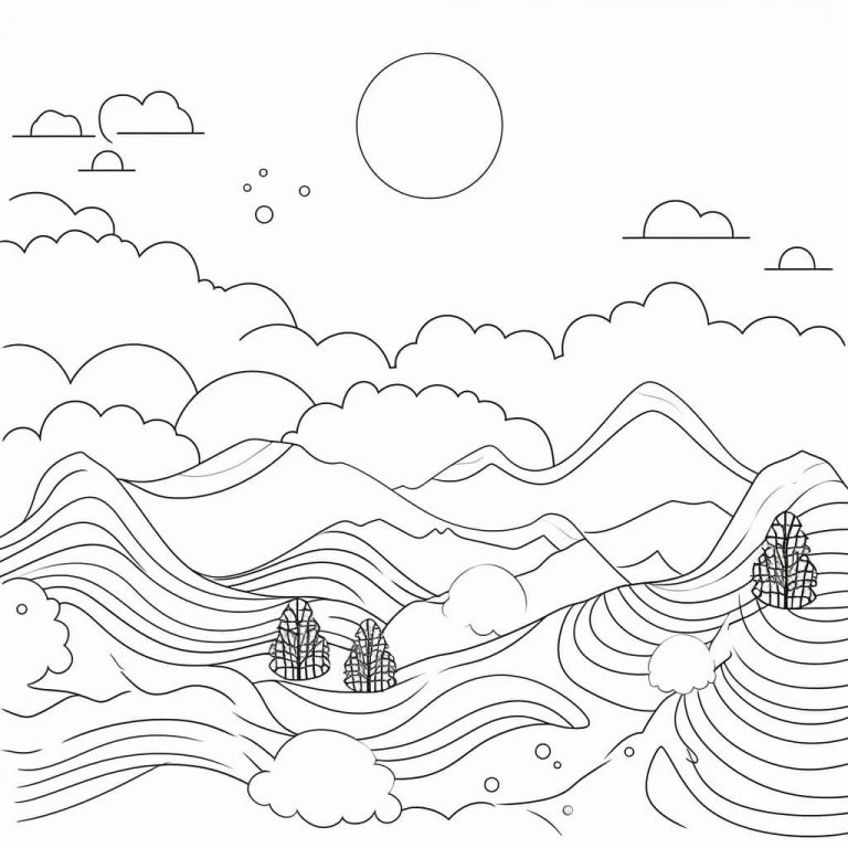 Sky Color Sheets (Free + Printable)