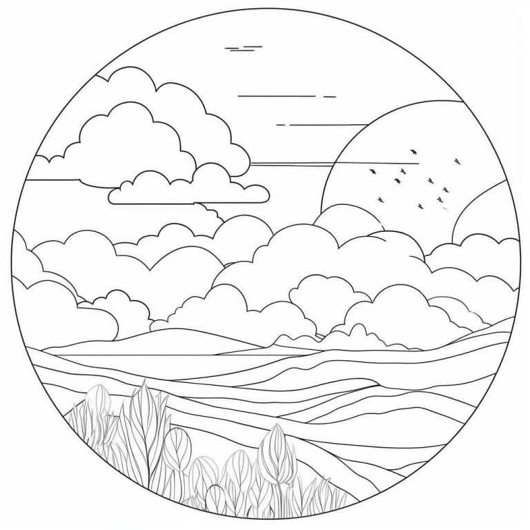 Sky Color Sheets (Free + Printable)