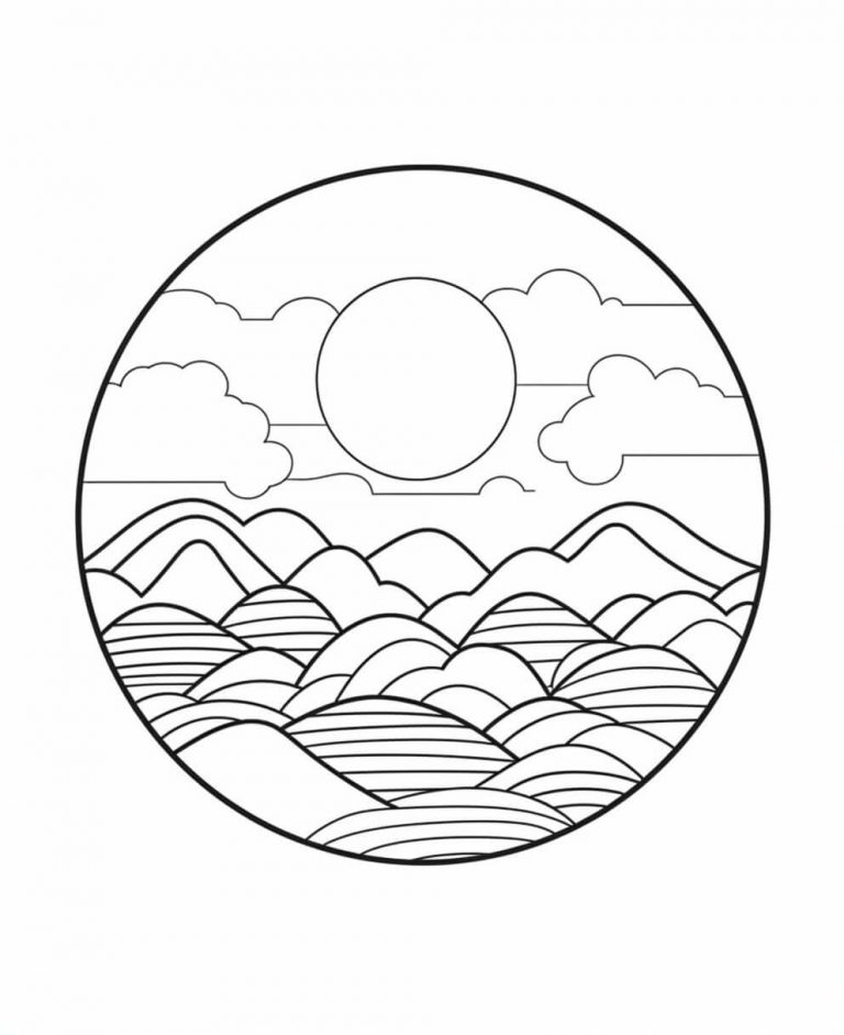 Sky Color Sheets (Free + Printable)