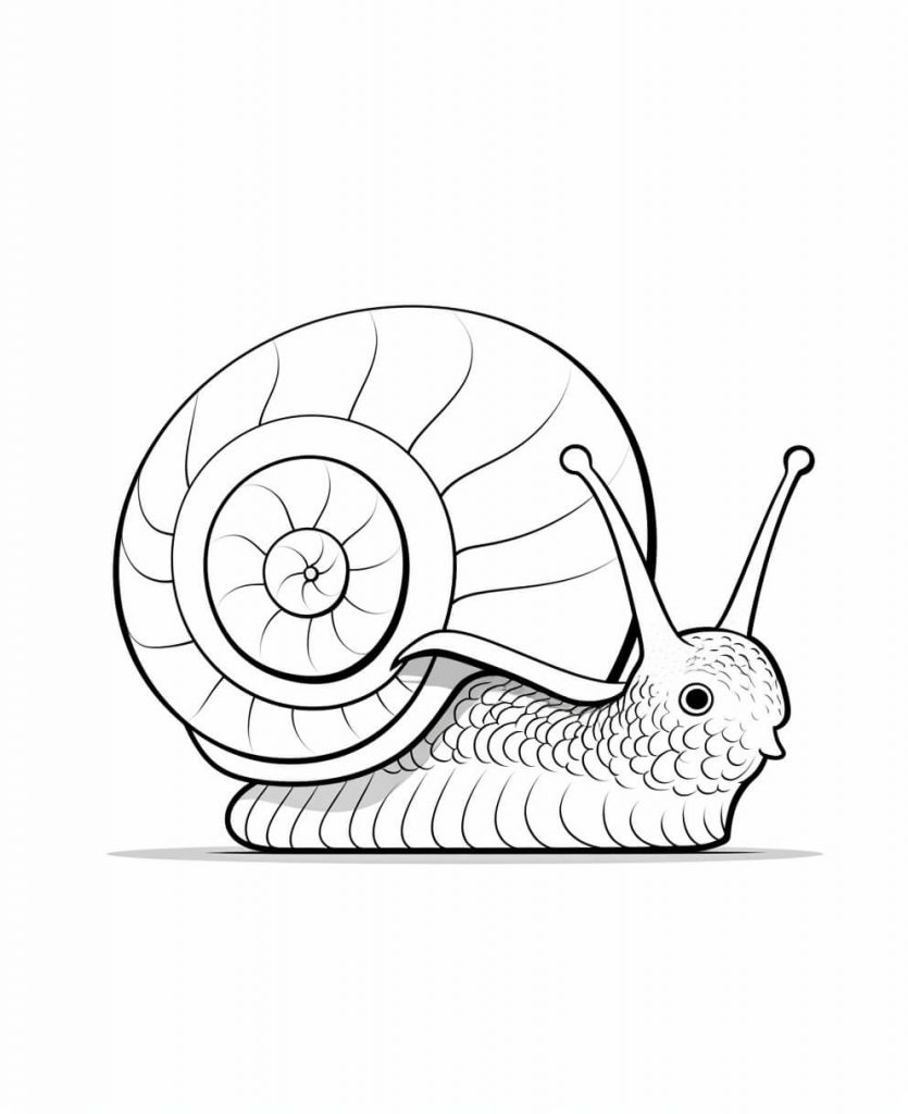 Snail Color Sheets (Free + Printable)