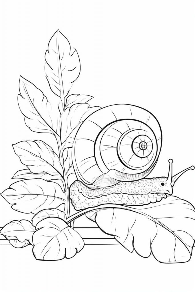 Snail Color Sheets (Free + Printable)