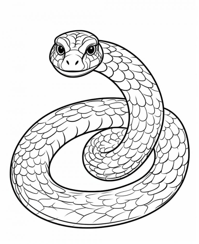 Snakes Color Sheets (Free + Printable)