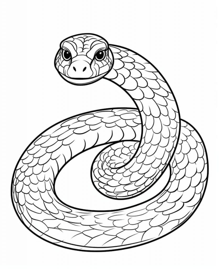 Snakes Color Sheets (Free + Printable)