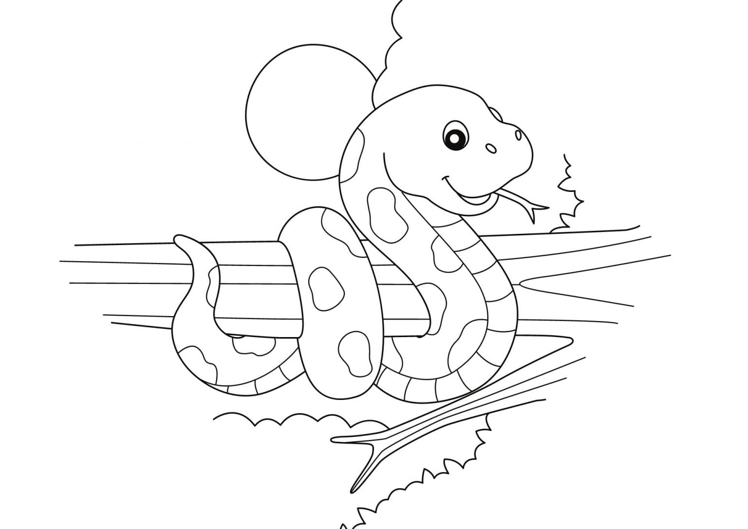 Snakes Color Sheets (Free + Printable)