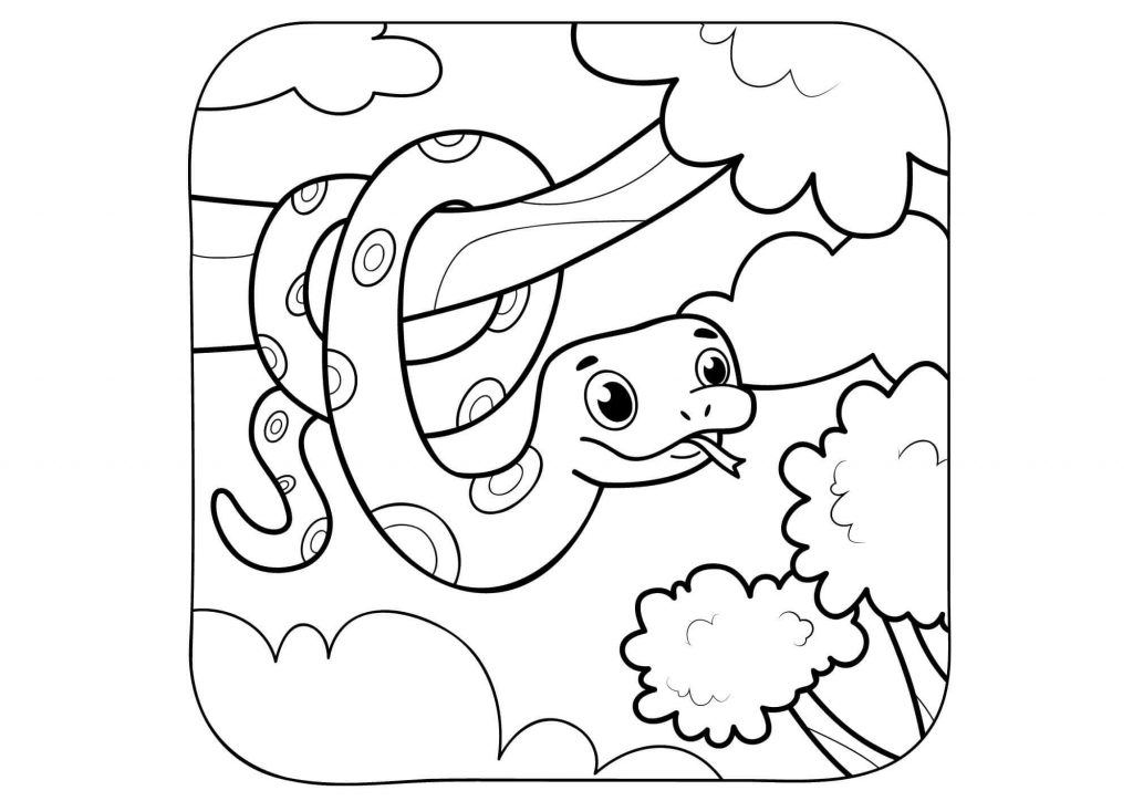 Snakes Color Sheets (Free + Printable)