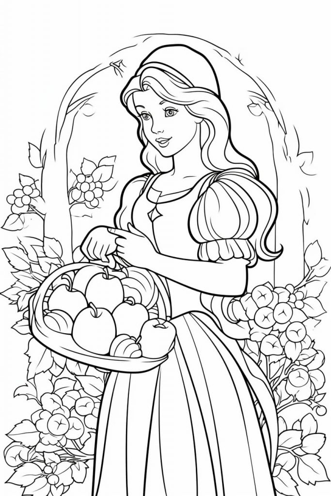 Snow White Colouring Sheets (Free & Printable)