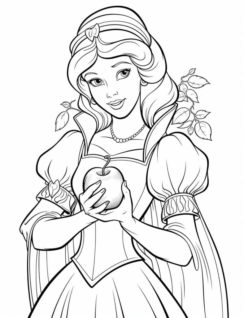 Snow White Colouring Sheets (Free & Printable)