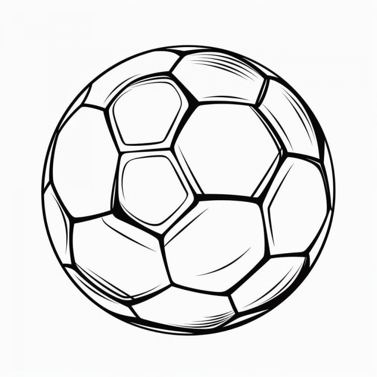 Soccer Ball Color Sheet (Free to print)