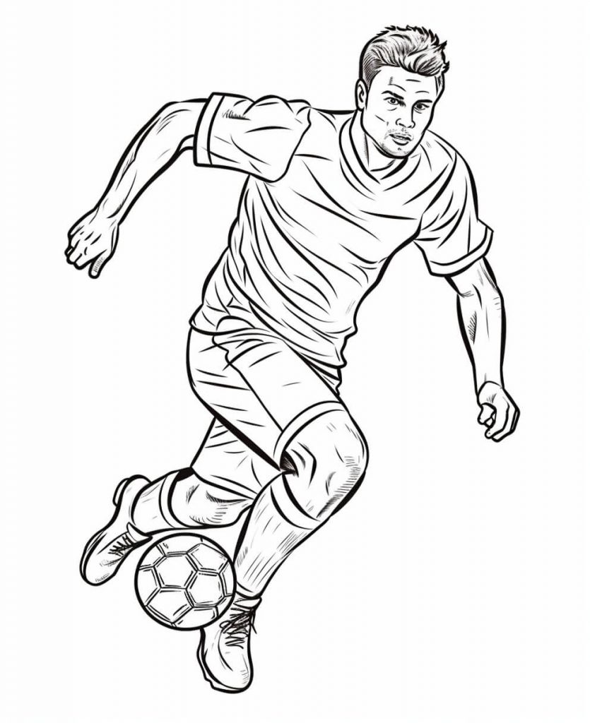 Soccer Color Sheet (Free & Printable) | Kokoprint.com