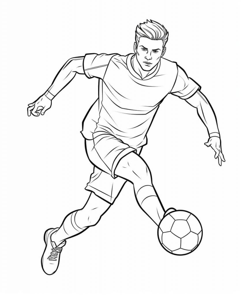 Soccer Color Sheet (Free & Printable) | Kokoprint.com