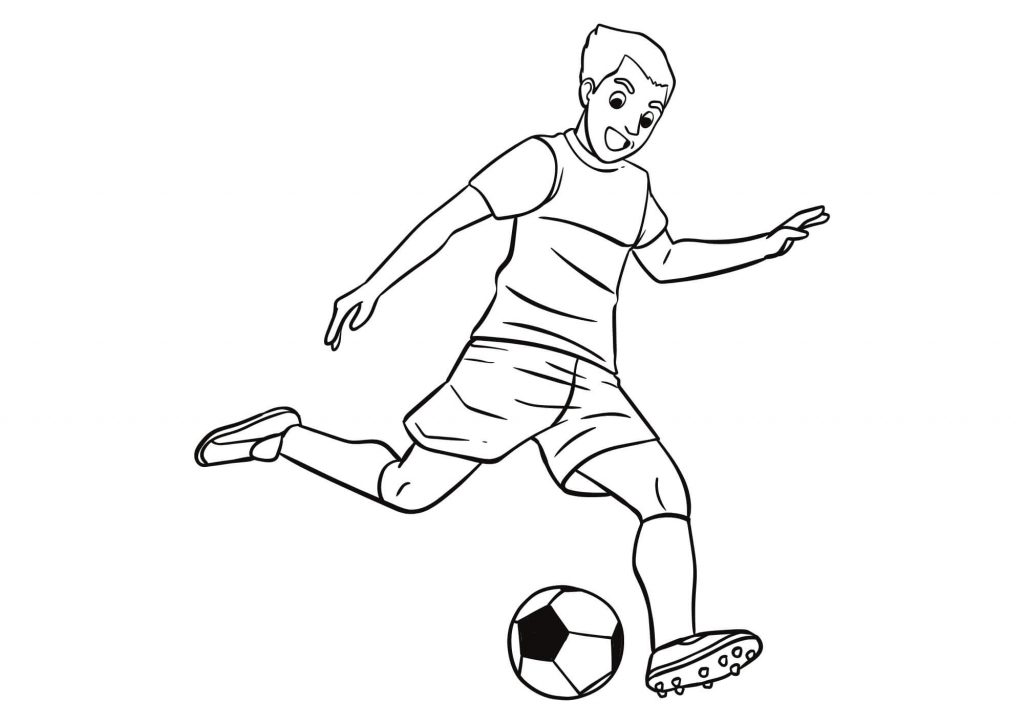 Soccer Color Sheet (Free & Printable) | Kokoprint.com