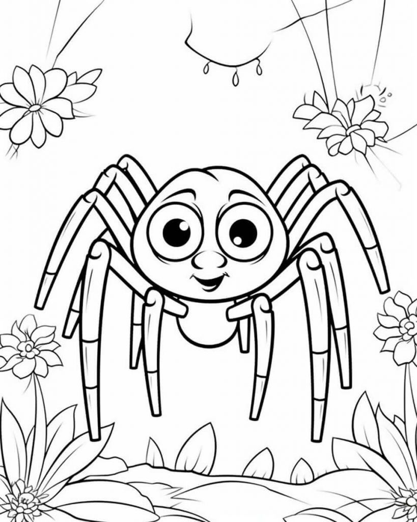 Spider Color Sheets (Free + Printable) | Kokoprint.com