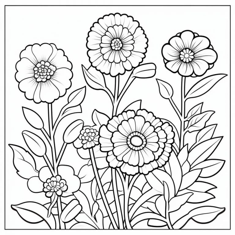 Spring Flowers Coloring Sheets (Free + Printable)